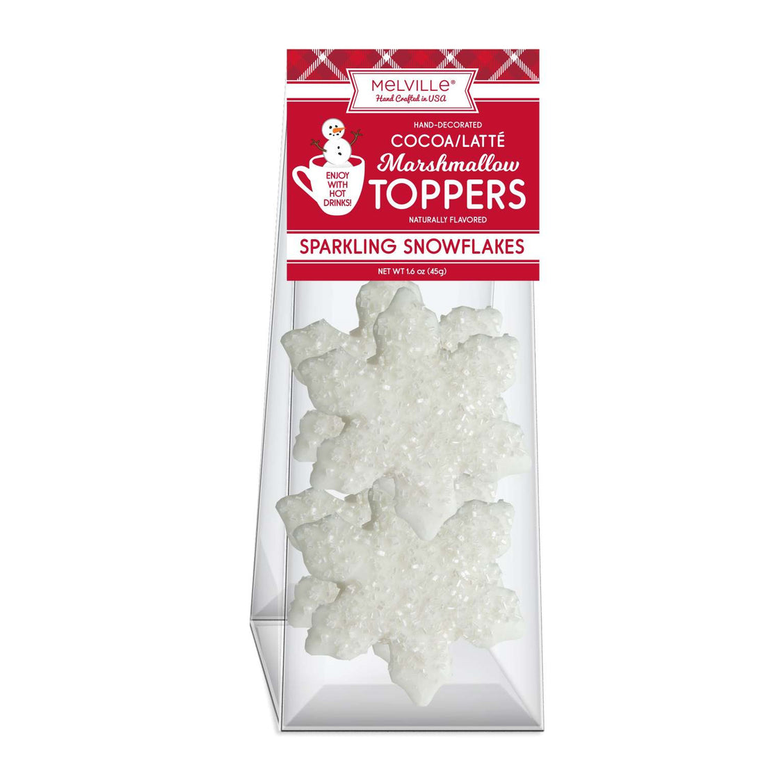 Crystal Snowflake Marshmallow Toppers | Hand-Decorated – Melville Candy ...