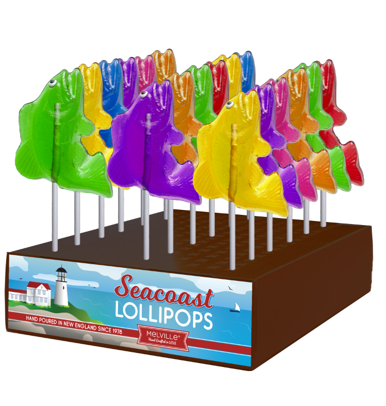 Bass Fish Lollipops | Hand-Poured – Melville Candy Wholesale