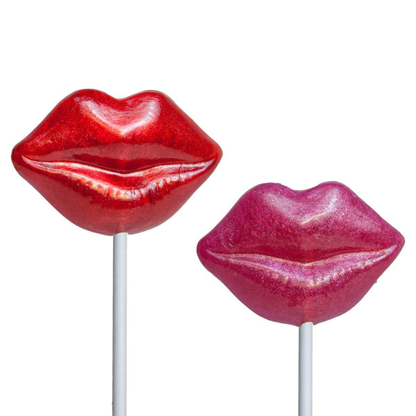 Glitter Lip Lollipops - Red & Pink by Melville Candy Company – Melville ...